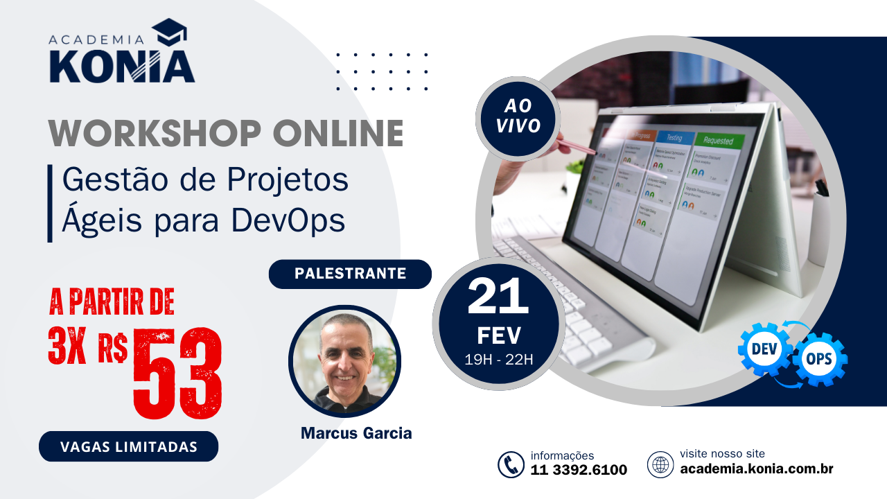 Workshop: Gestão de Projetos Ágeis para DevOps | Academia Konia